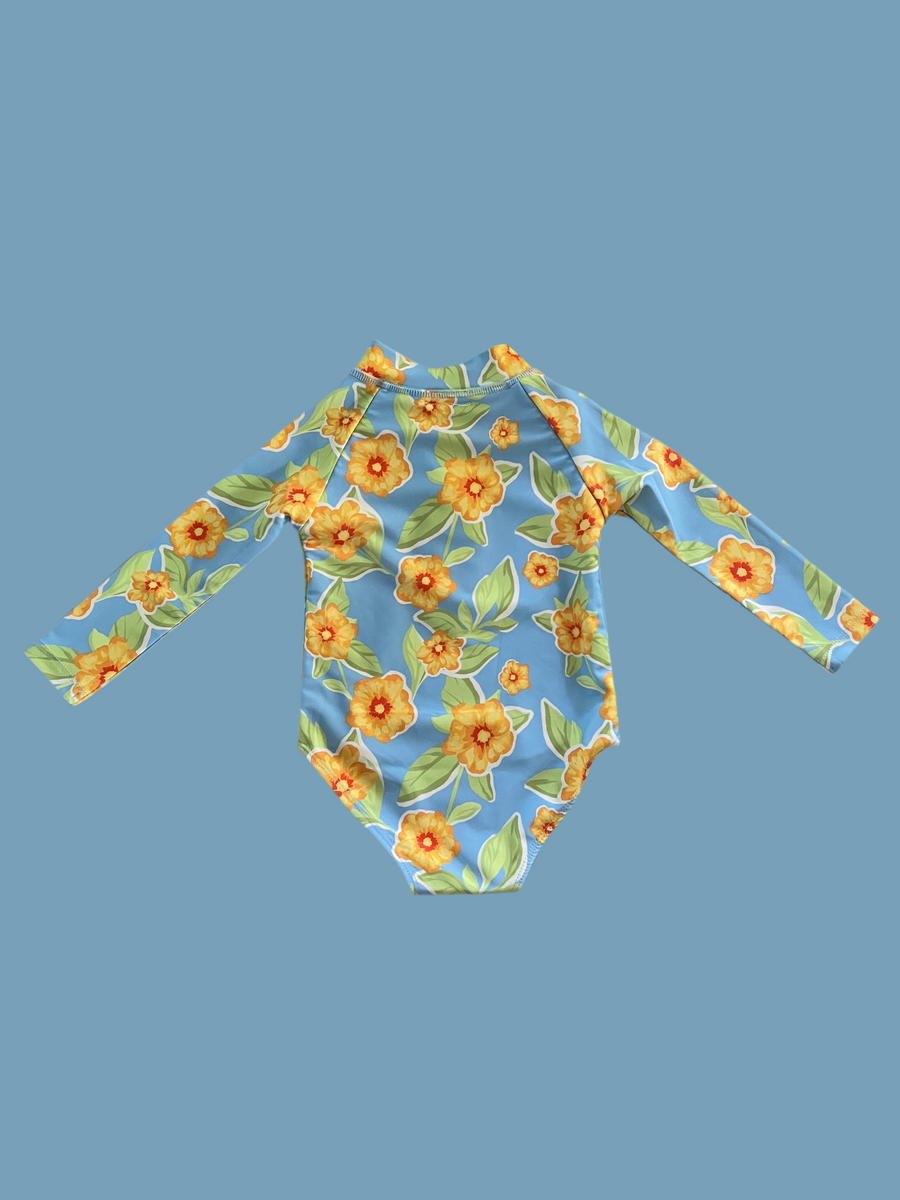 ‘Ilima long sleeve swimsuit – Hālana Hawai’i
